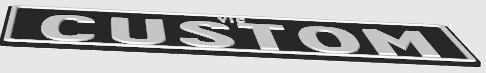 Custom Novelty Number Plate/license Plate /3d/toy Car/ Personalised ...