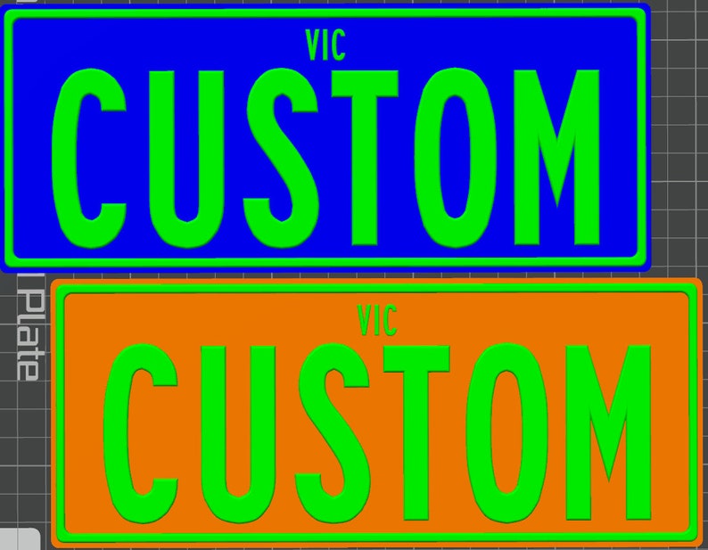 Custom Novelty Number Plate/license Plate /3d/toy Car/ Personalised ...