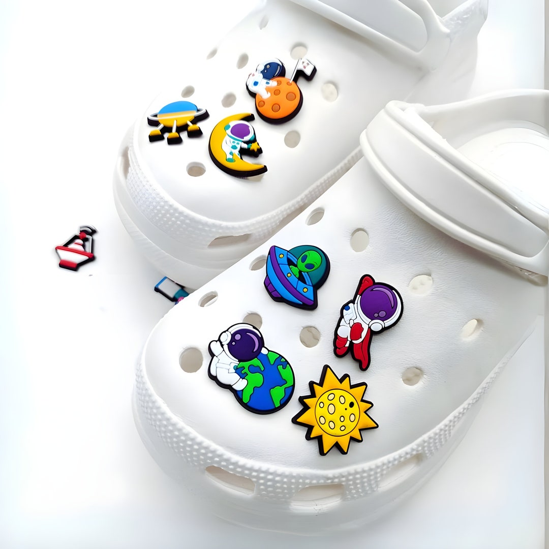 20pcs Space Croc Jibbitz Astronauts Croc Charms, Moon Shoe Charms ...