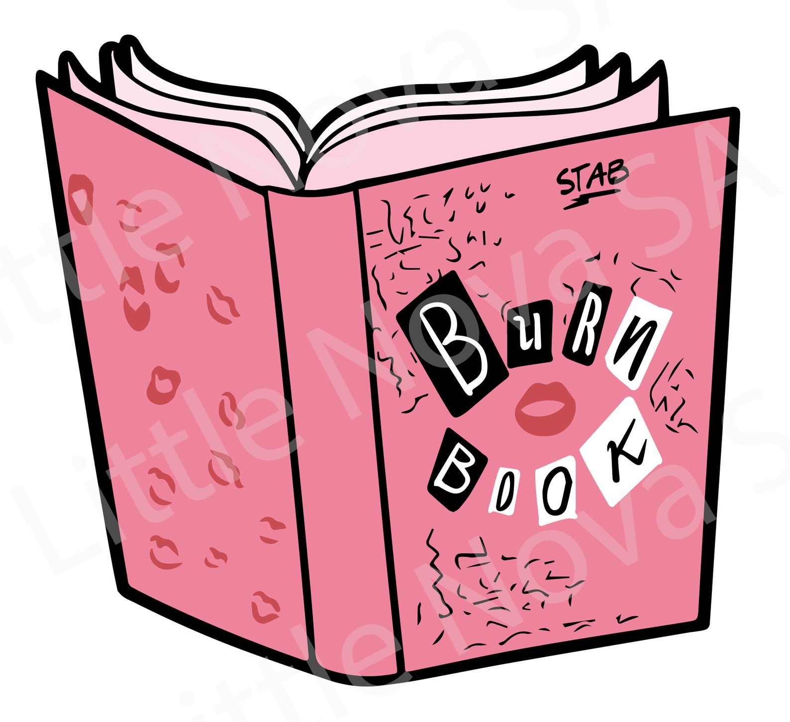 Mean Girls - Burn Book | Hi-res Vector File(ai), SVG, Png & Jpeg - Etsy