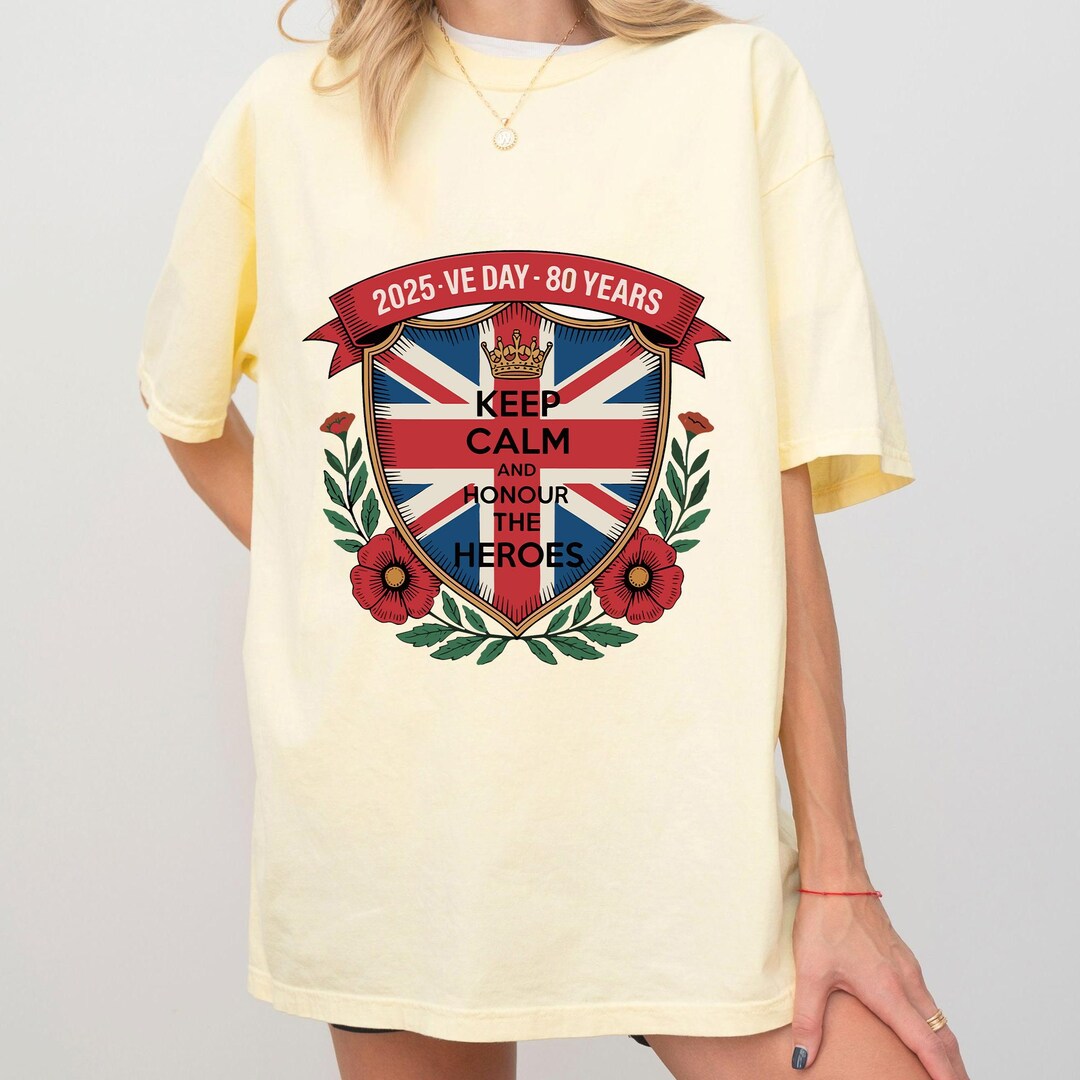 VE Day 80th Anniversary Png Bundle, UK Flag Shirt PNG, Poppy ...