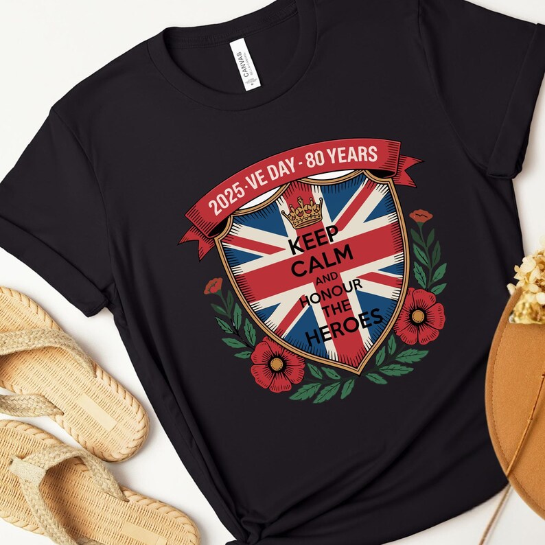 VE Day 80th Anniversary Png Bundle, UK Flag Shirt PNG, Poppy ...