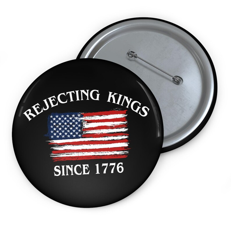 Anti-maga Protest Pin: No Kings Activist Button, Political Resistance ...