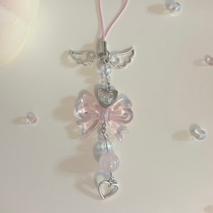 Pink Bow Phonecharm - Etsy