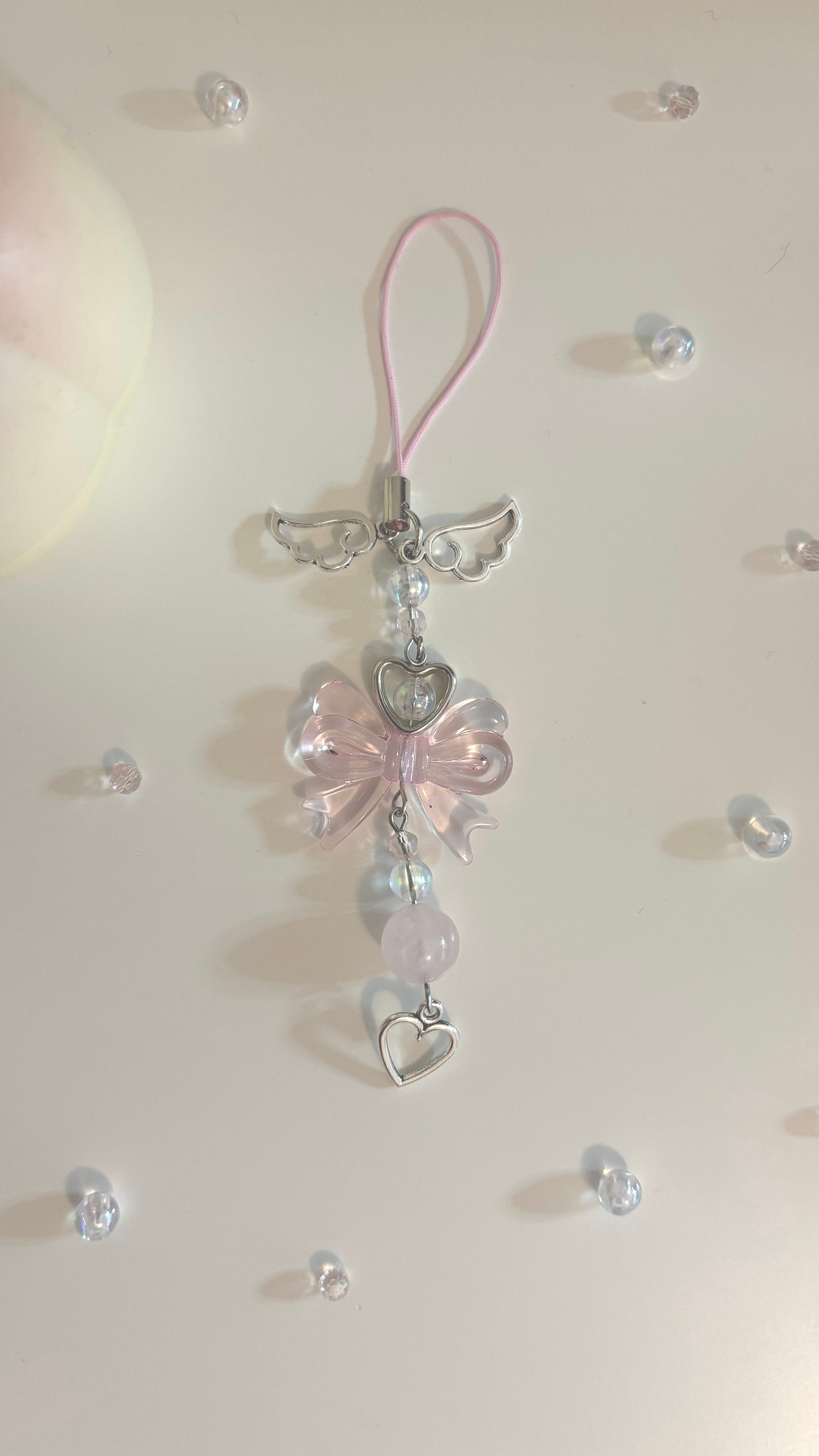 Pink Bow Phonecharm - Etsy