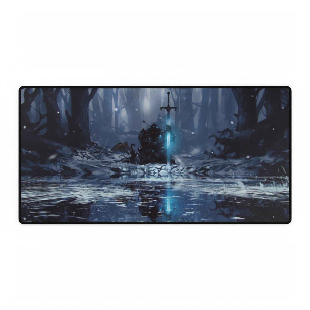Knight Mousepad, Medieval, Fantasy, Knight, Mousepad, Desk Mat, Cool ...