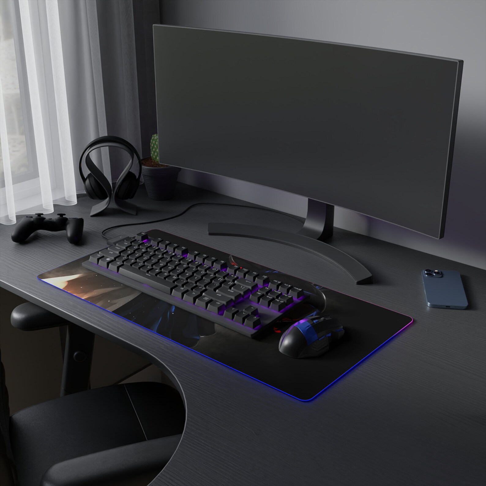 Jujutsu Kaisen LED Mousepad, Anime, Large, Desk Mat, Computer, JJK ...