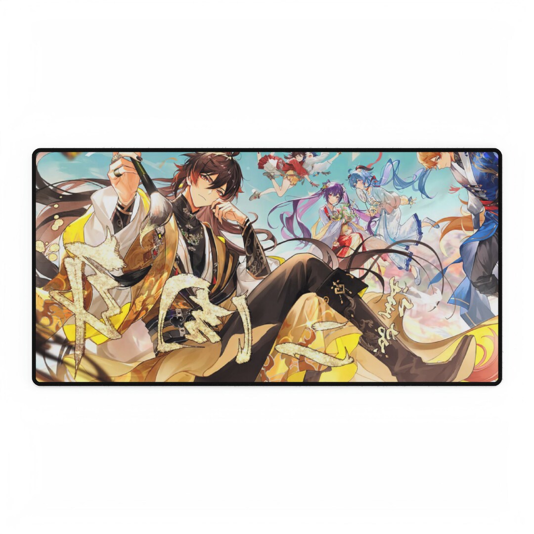 Genshin Impact Mousepad, Deskmat, Mousepad, Desk Mat, Zhongli, Genshin ...