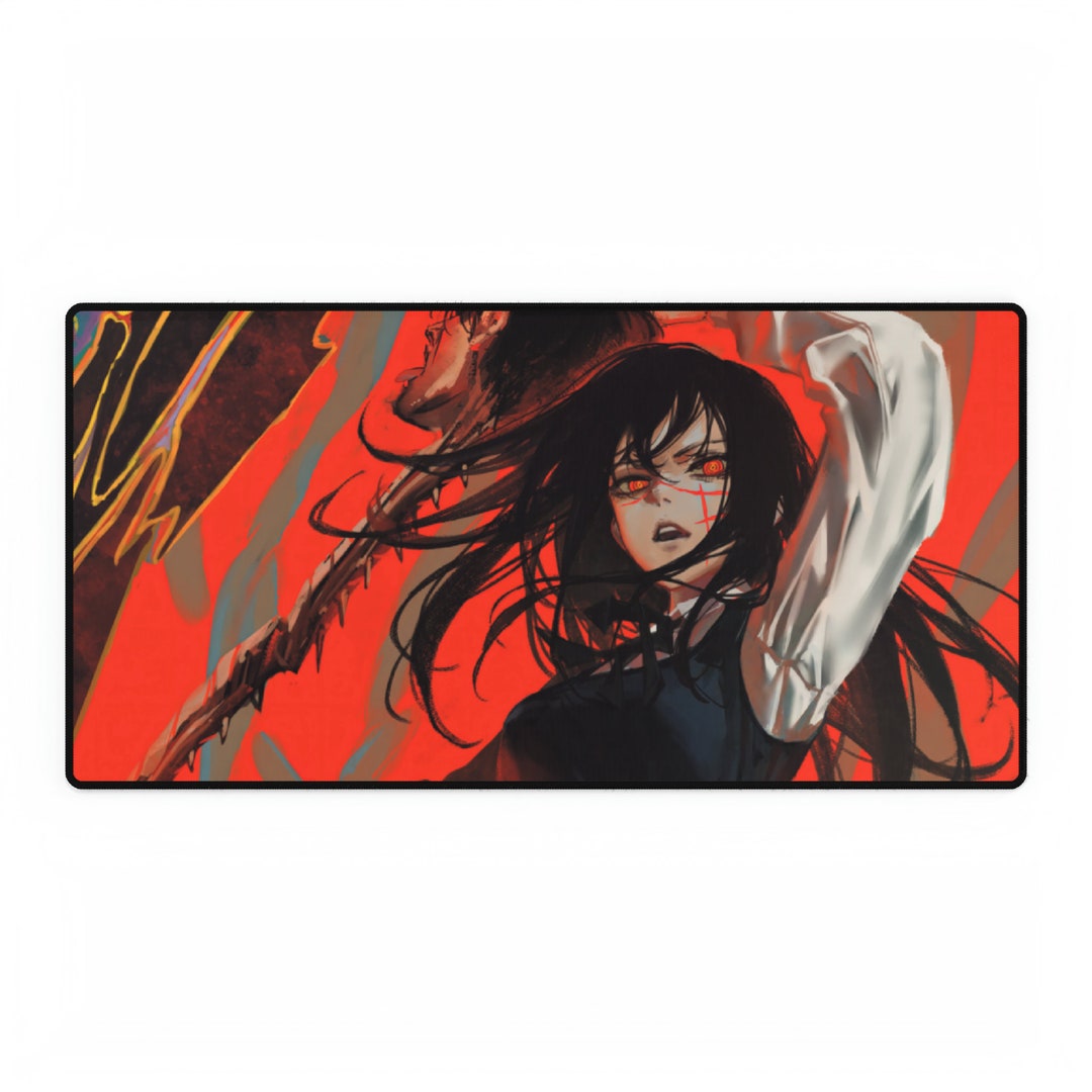 Chainsaw Man Mousepad, Anime, Large, Desk Mat, Computer, Chainsaw Man ...