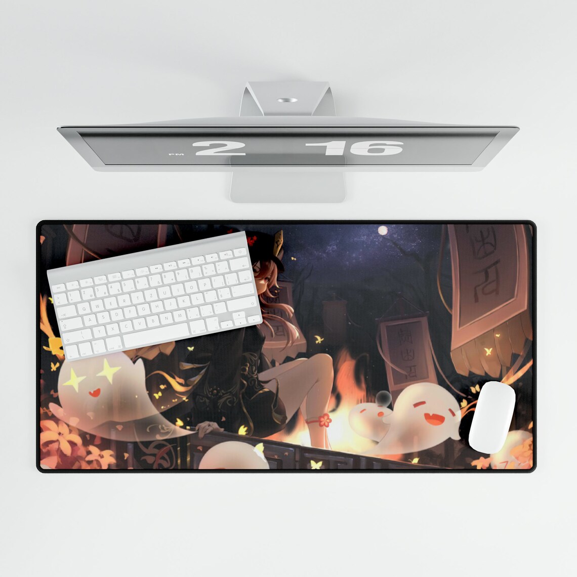 Genshin Impact Mousepad, Anime, Large, Desk Mat, Hutao, Genshin Impact ...
