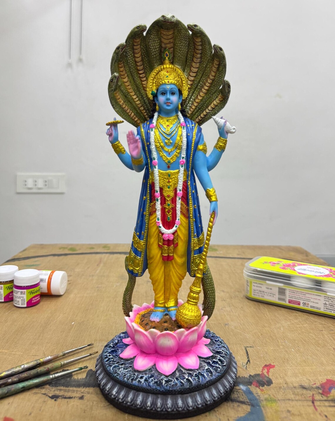 Big Standing Vishnu Idol Venkatesh Narayan Statue-height-12.5 Inches ...