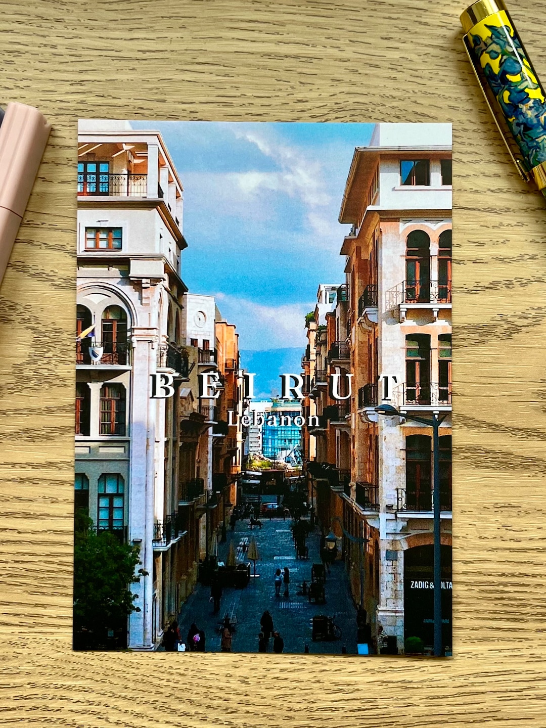 Beirut Lebanon Postcard Art Fine Print Wall Art Decor Collectible ...