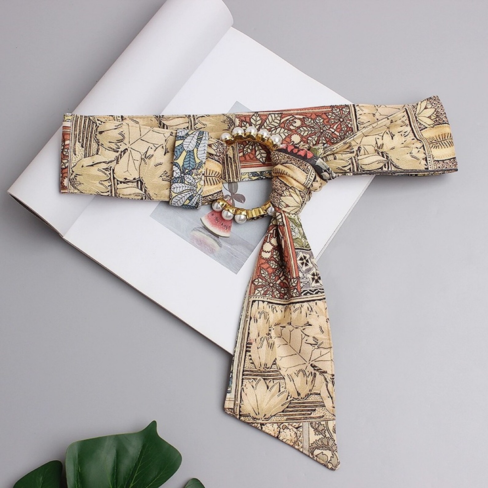 Fabric Belt With Wide Girdle and Decorative Dress Wiess With Skirt and ...