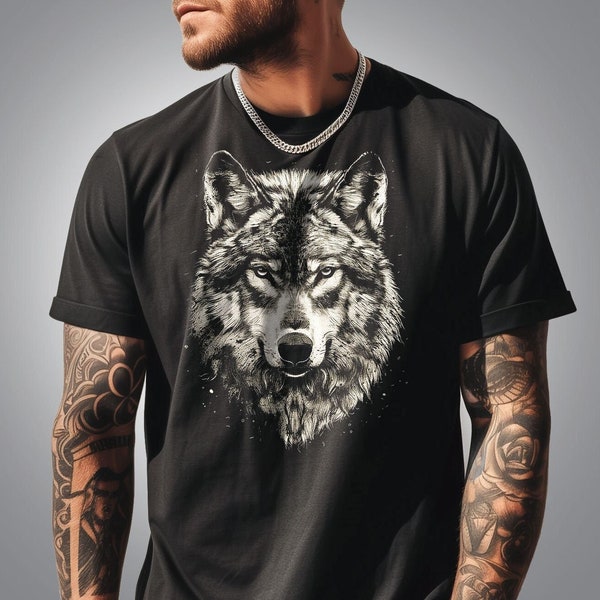 Wolf Shirt - Etsy