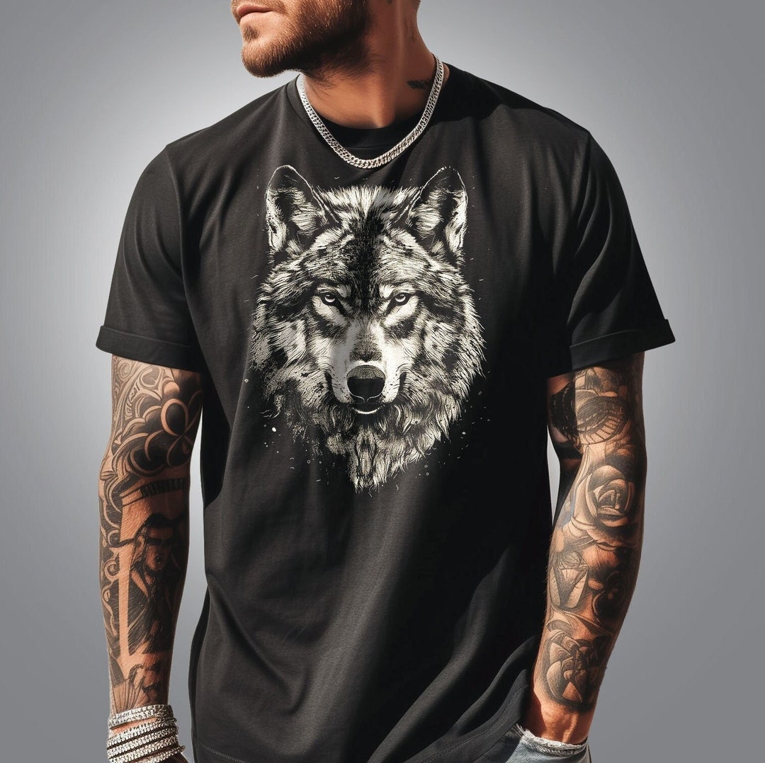 Wolf T-shirt, Wolf Tee, Wolves T-shirt, Wolf Graphics T-shirt, Howling ...