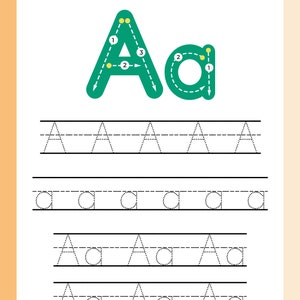 My ABC Tracing Booklet - Etsy