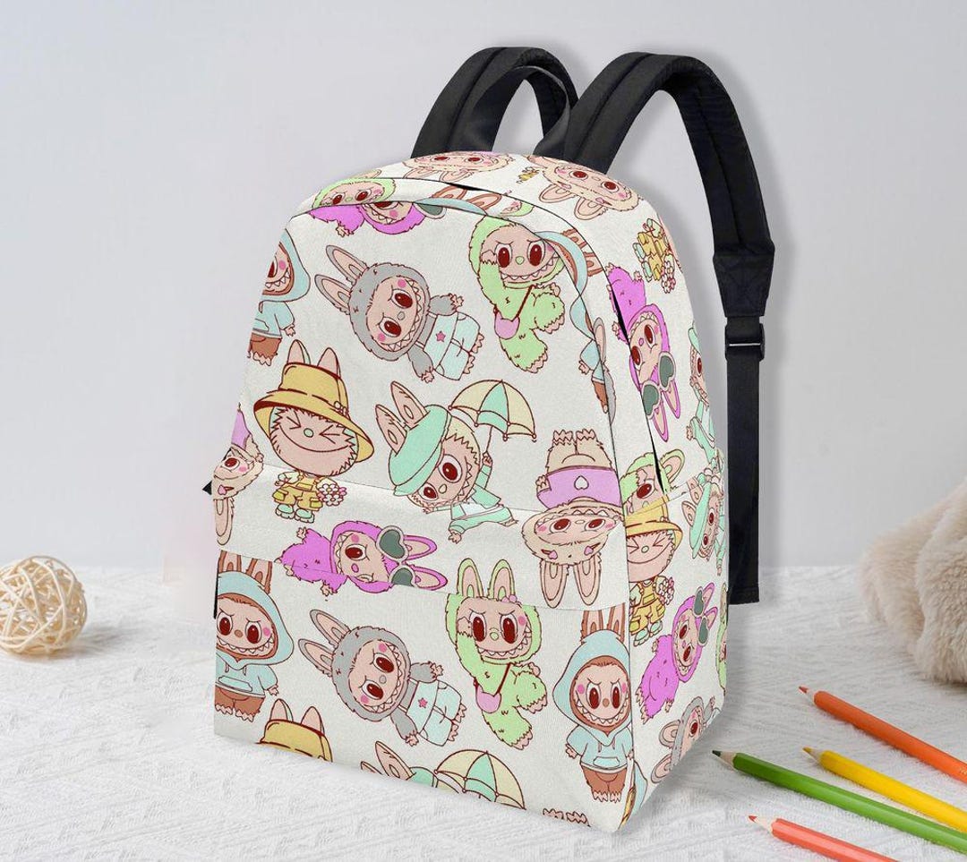 Labubu Cartoon Backpack, Labubu Backpack, Labubu Monster Kawaii School ...