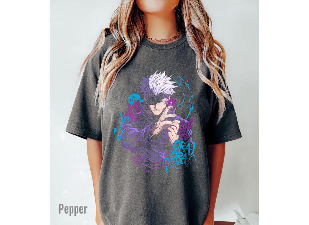 Gojo Satoru Jujutsu Kaisen T-shirt | Anime Graphic Tee TNGN - Etsy Canada