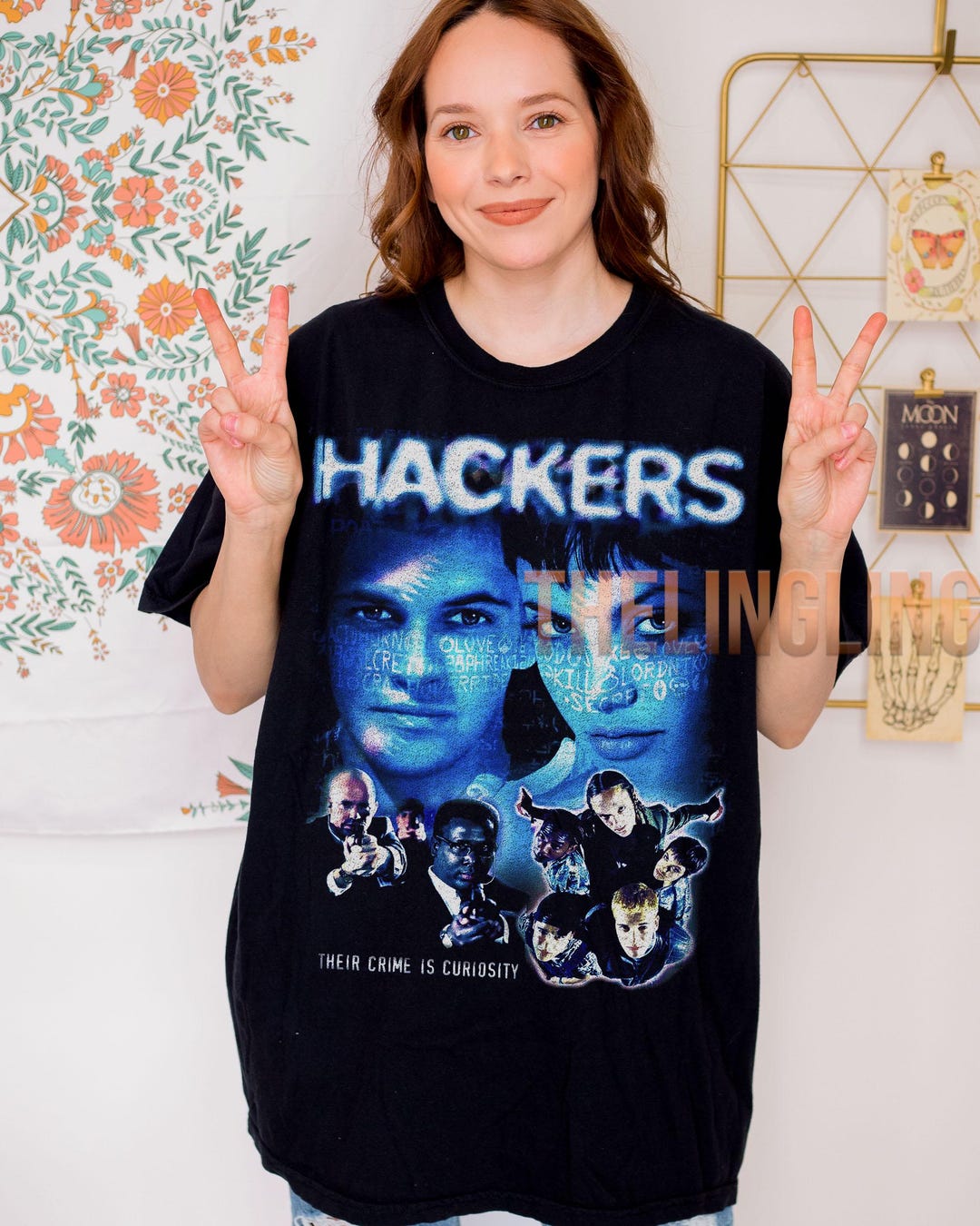 Hackers Movie 1995 Thriller/crime Unisex Softstyle T-shirt, Retro Film ...