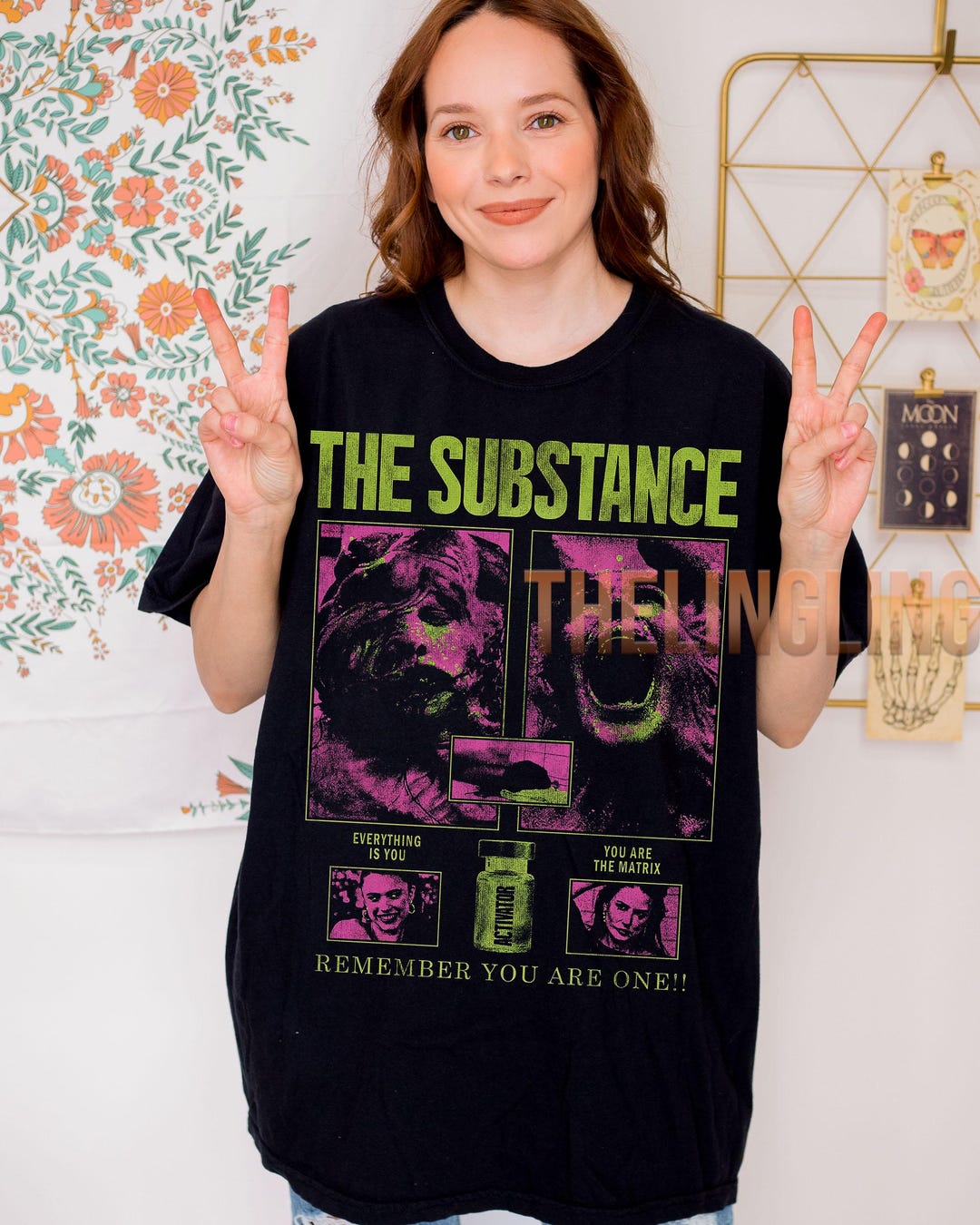 The Substance 2024, Horror Sci-fi Movie Graphic T-shirt, Cult Thriller ...