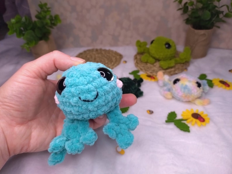 Crochet PATTERN No Sew Leggy Froggy Small Easy Quick Beginner Crochet ...