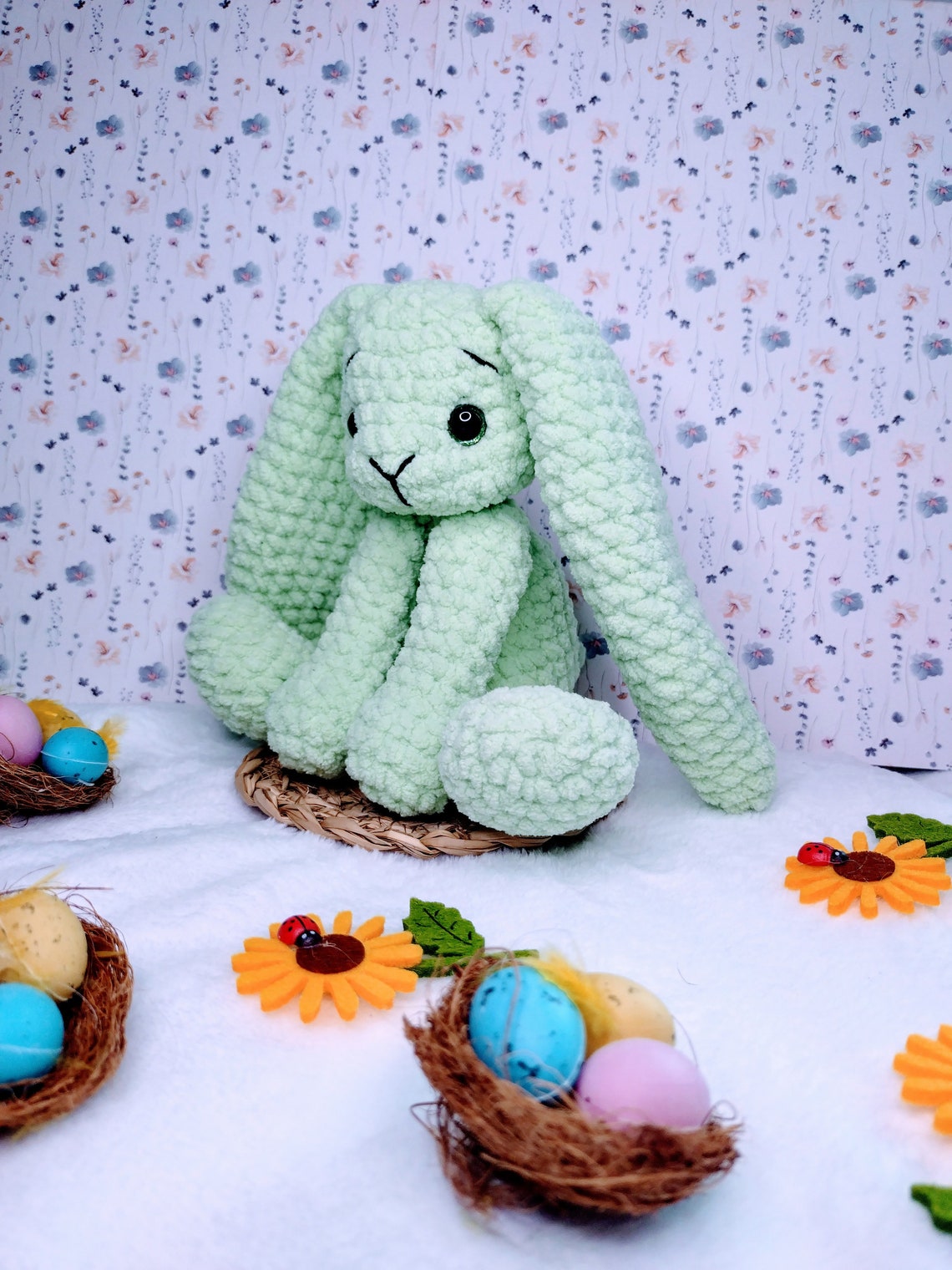 Floppy Bunny NO SEW Crochet Pattern,amigurumi Rabbit Pattern, Amigurumi ...
