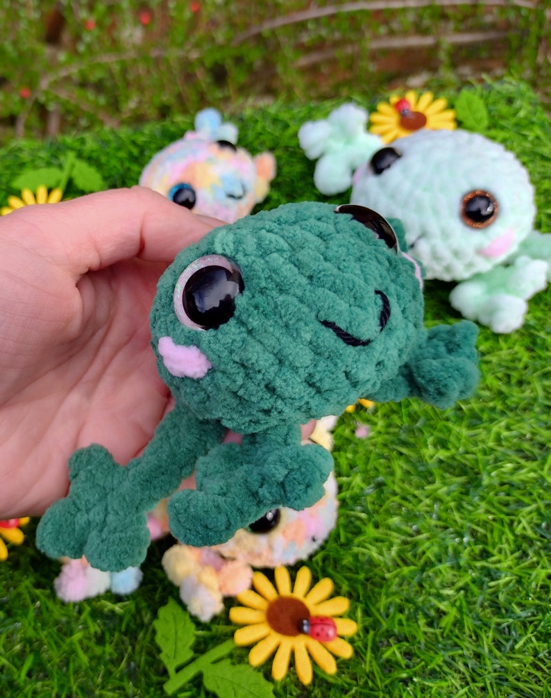 Crochet PATTERN No Sew Leggy Froggy Small Easy Quick Beginner Crochet ...