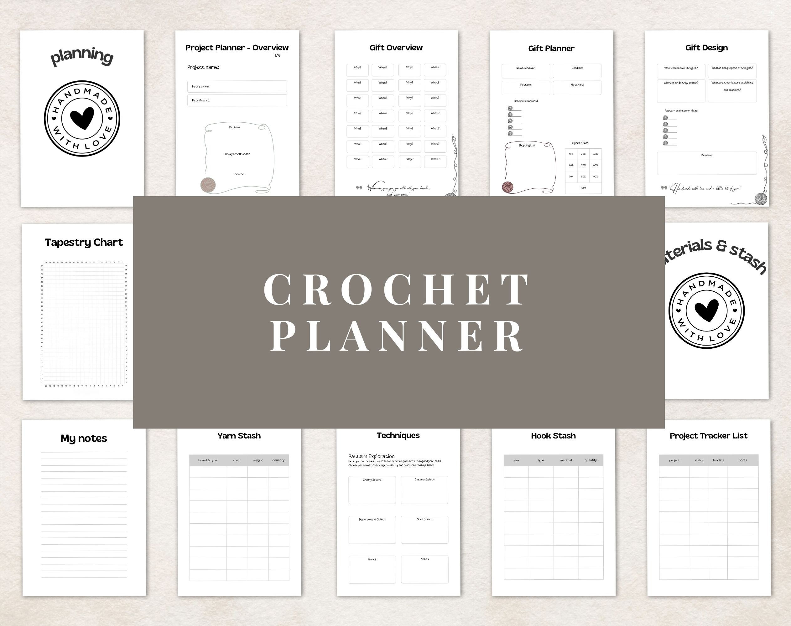 Ultimate Crochet Planner Printable Journal 49 Pages in A4, A5 En US ...