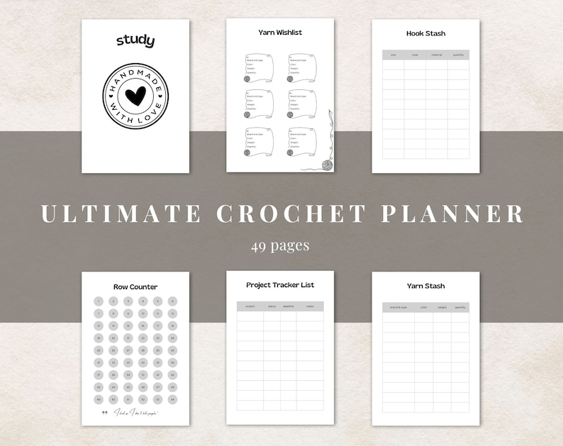 Ultimate Crochet Planner Printable Journal 49 Pages in A4, A5 En US ...