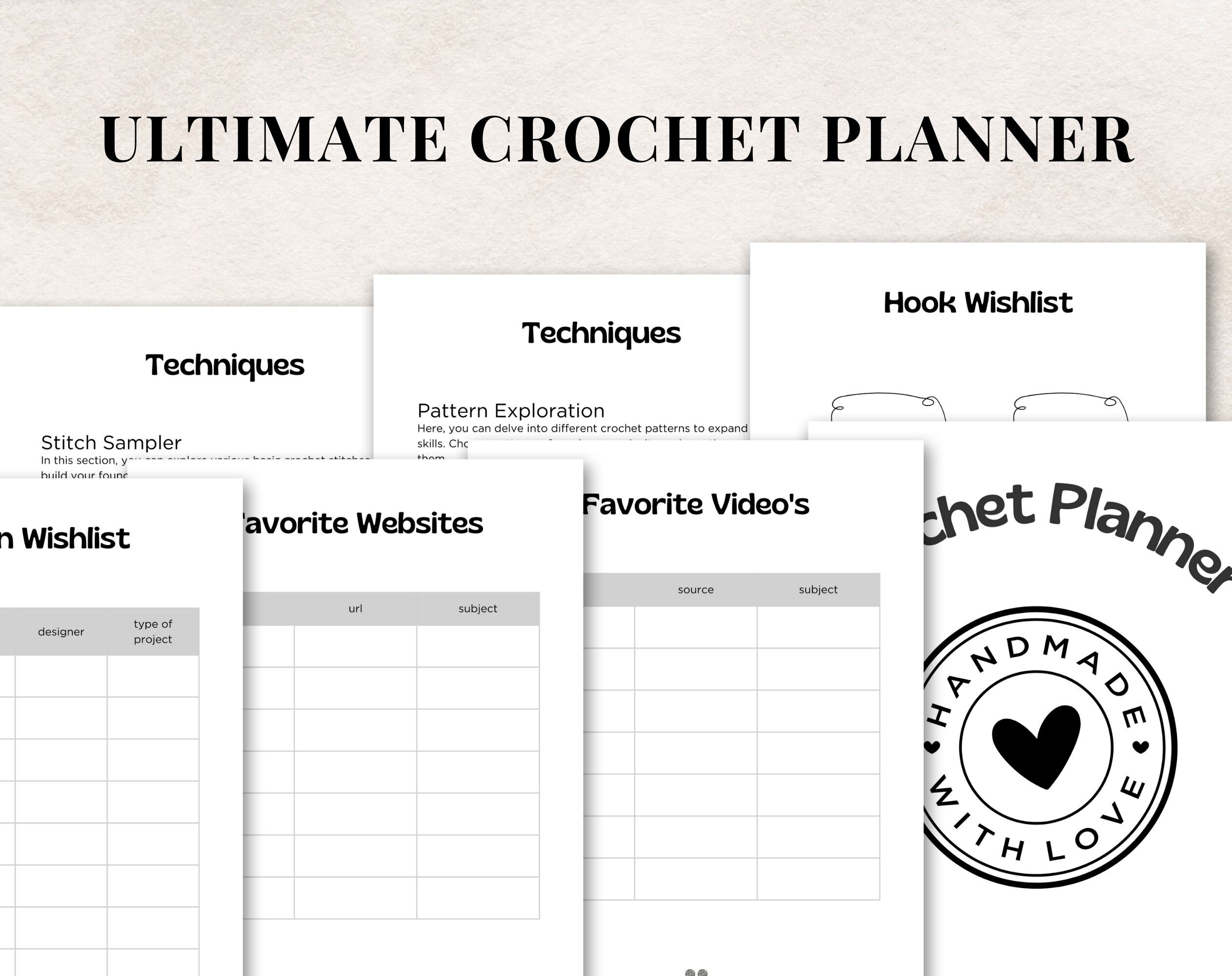 Ultimate Crochet Planner Printable Journal 49 Pages in A4, A5 En US ...