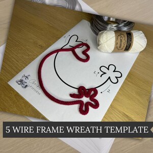 Wire Art Template Printable Wire Frame Bending Guide - Knitted Wire Art ...