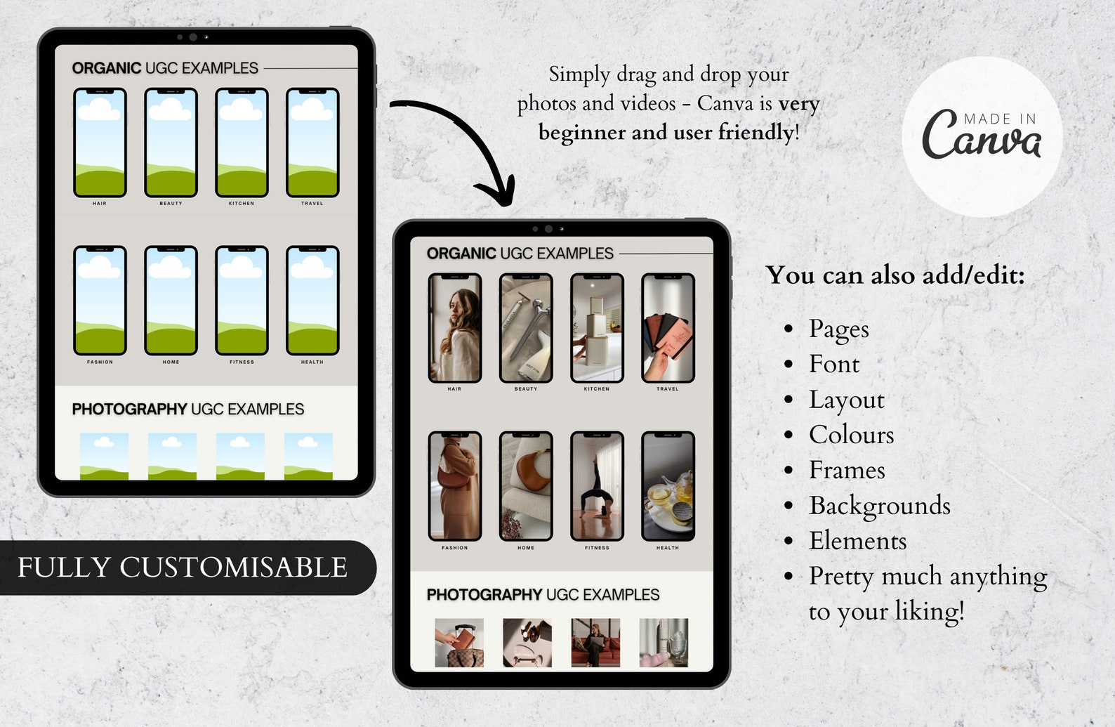 UGC Template Package: Portfolio, Rate Card, Invoice, Email Signature ...