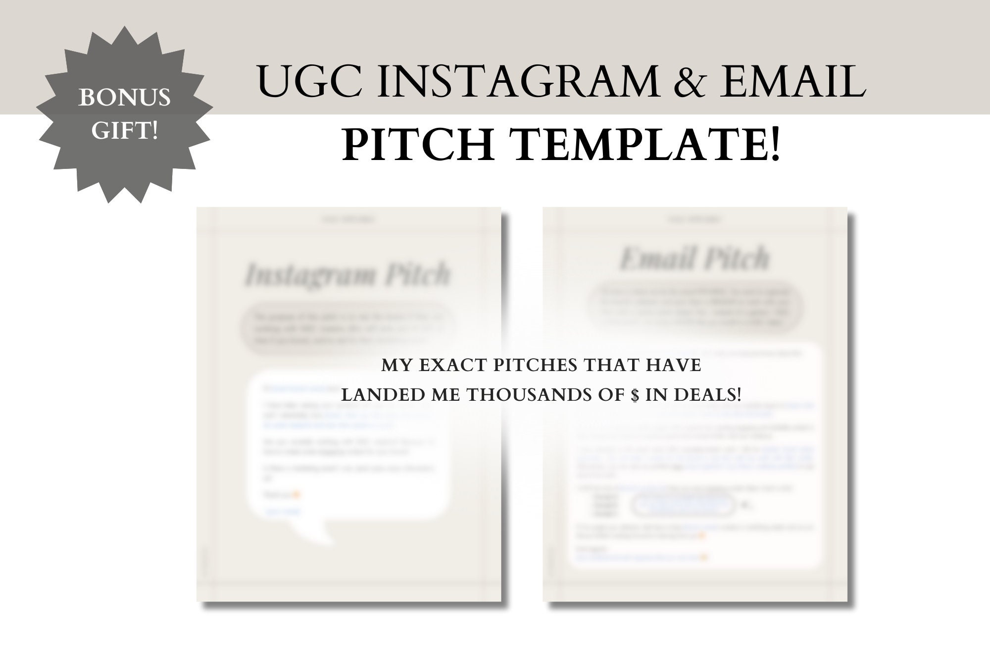 UGC Template Package: Portfolio, Rate Card, Invoice, Email Signature ...