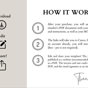 UGC Template Package: Portfolio, Rate Card, Invoice, Email Signature ...