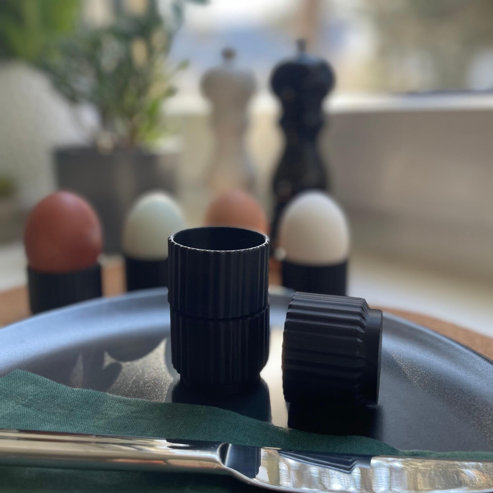 Set of 6 Stackable Egg Cups – 3D Printed From PLA Plastic – Modern ...