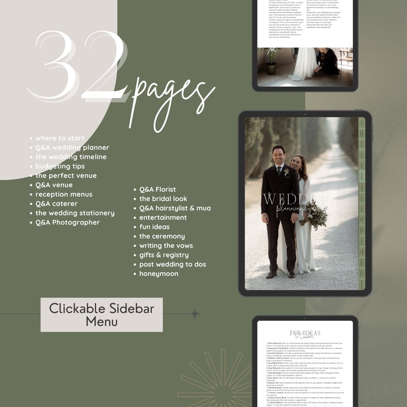 Digital WEDDING PLANNING GUIDE - Etsy