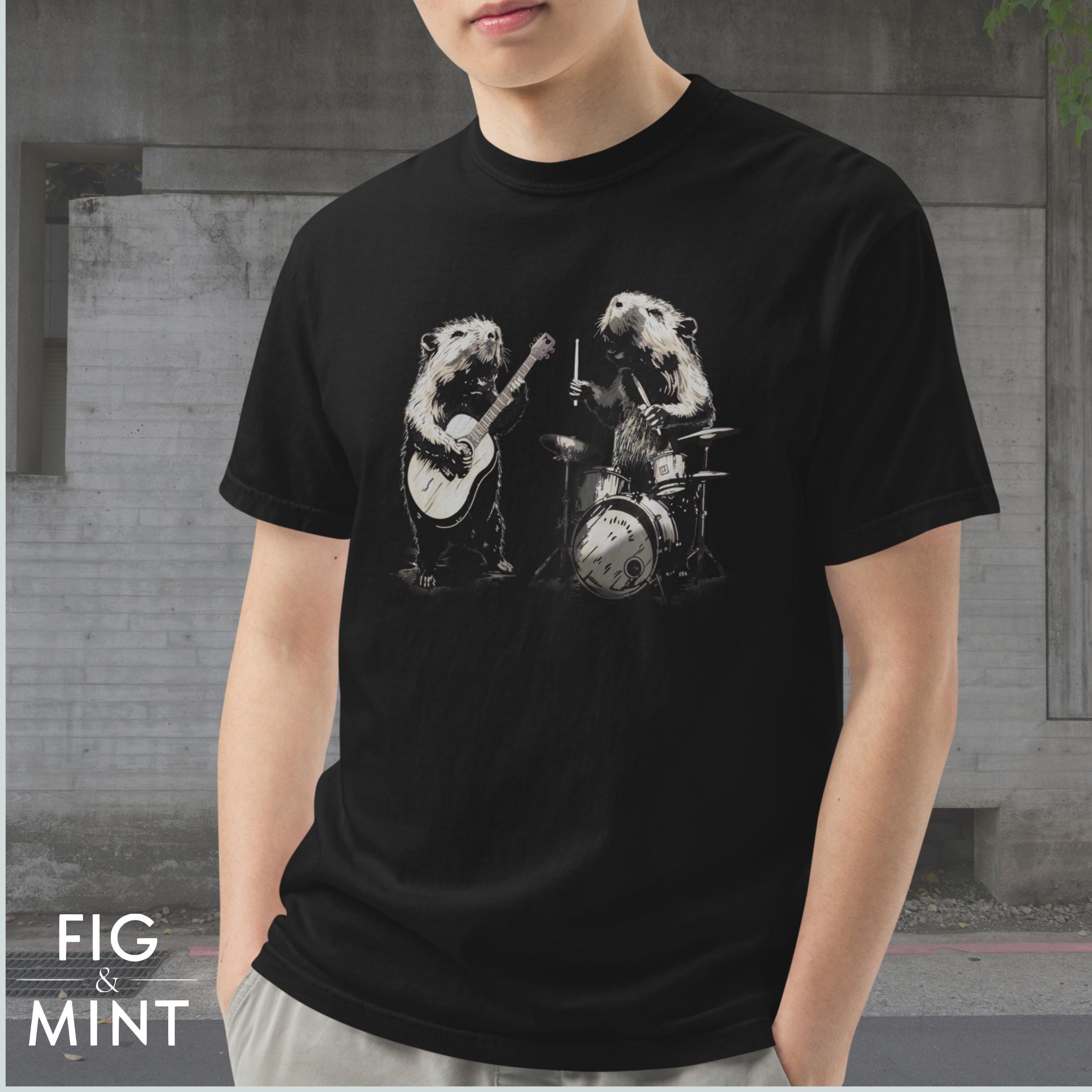 Capybara Band Retro Graphic T-shirt, Funny Vintage Capybara Tee, Pre ...