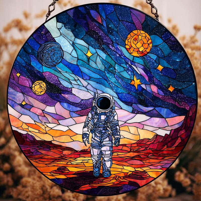 Stained Glass Planet - Etsy