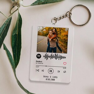 Custom Song Keychain, Personalized Photo Keychain, Album Keychain ...