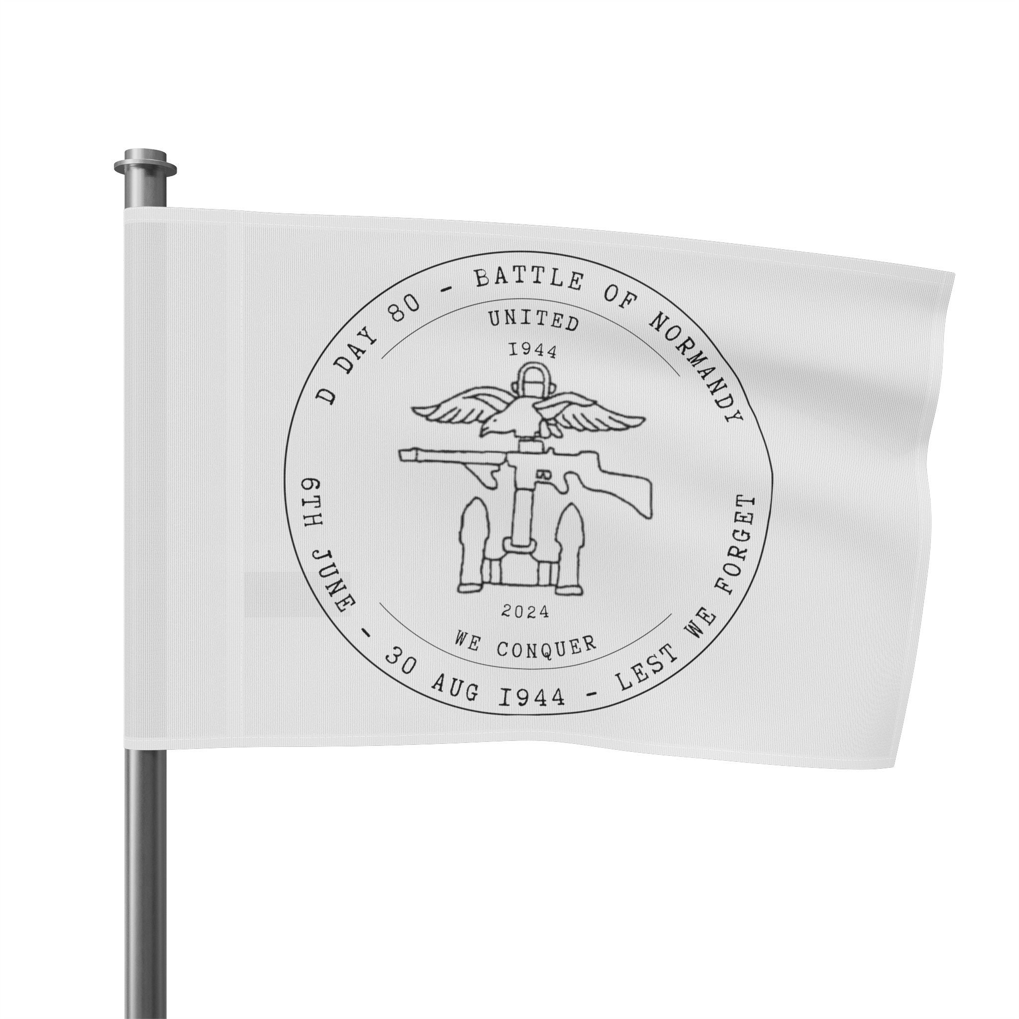 D Day 80 Flag Combined Operations Badge - Etsy