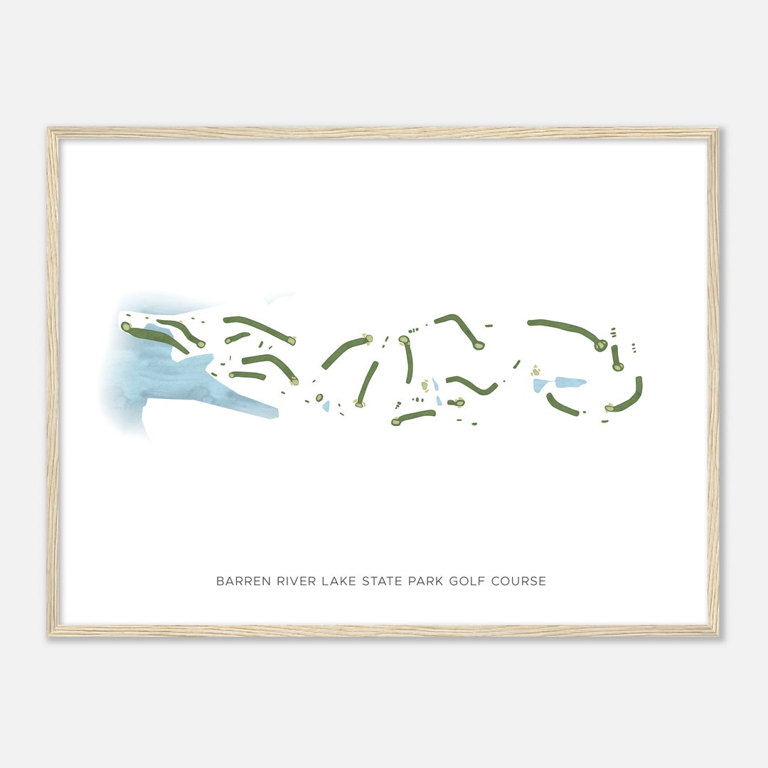 Barren River Lake State Park Golf Course, Kentucky - Modern Watercolor ...