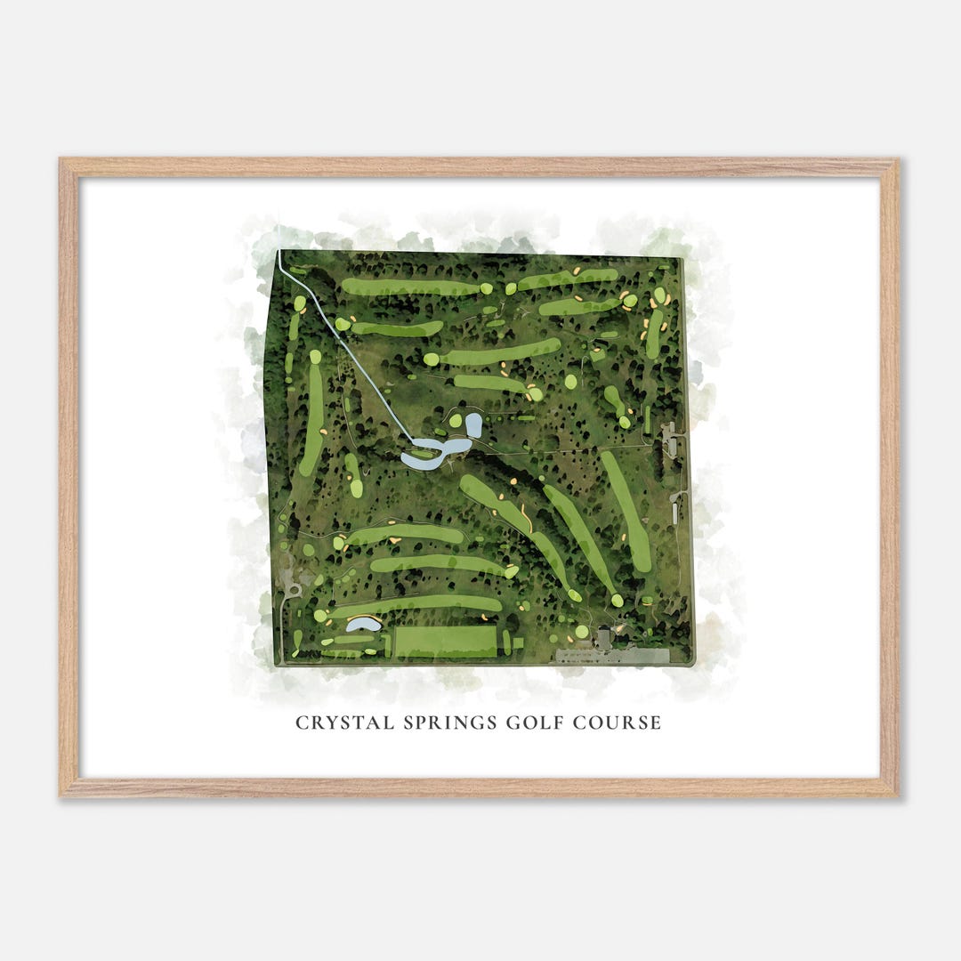 Crystal Springs Golf Course in Seymour, Wisconsin - Classic Watercolor ...