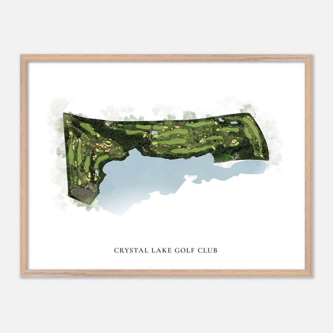 Crystal Lake Golf Club in Mapleville, Rhode Island - Classic Watercolor ...