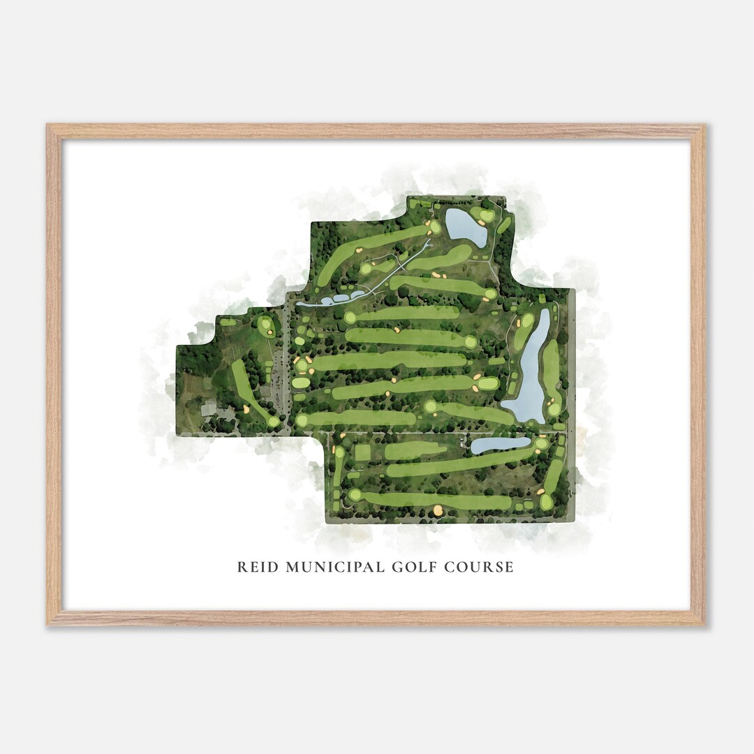 Reid Municipal Golf Course in Appleton, Wisconsin - Classic Watercolor ...