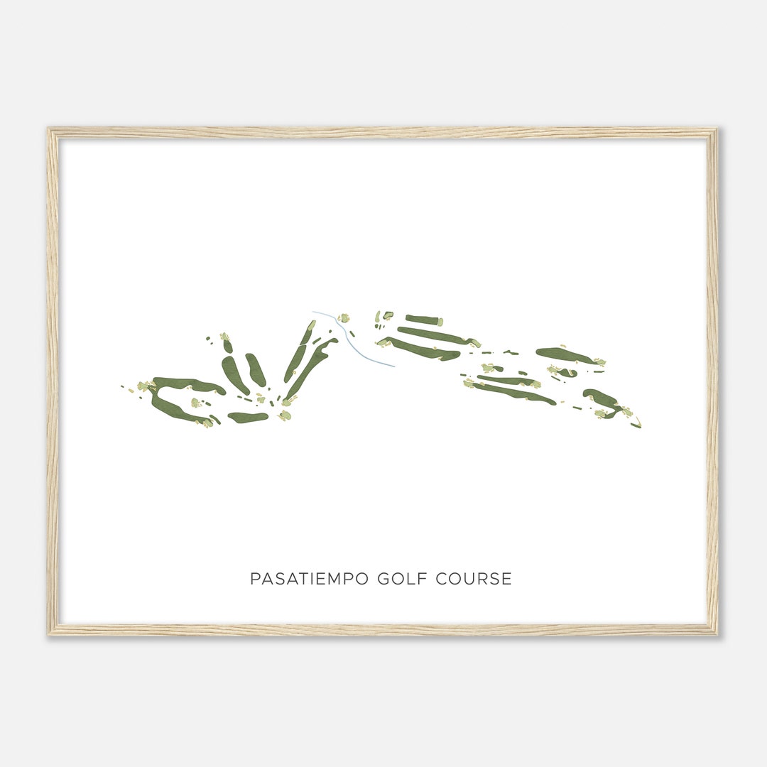 Pasatiempo Golf Course, California - Modern Watercolor Map | Golfer ...