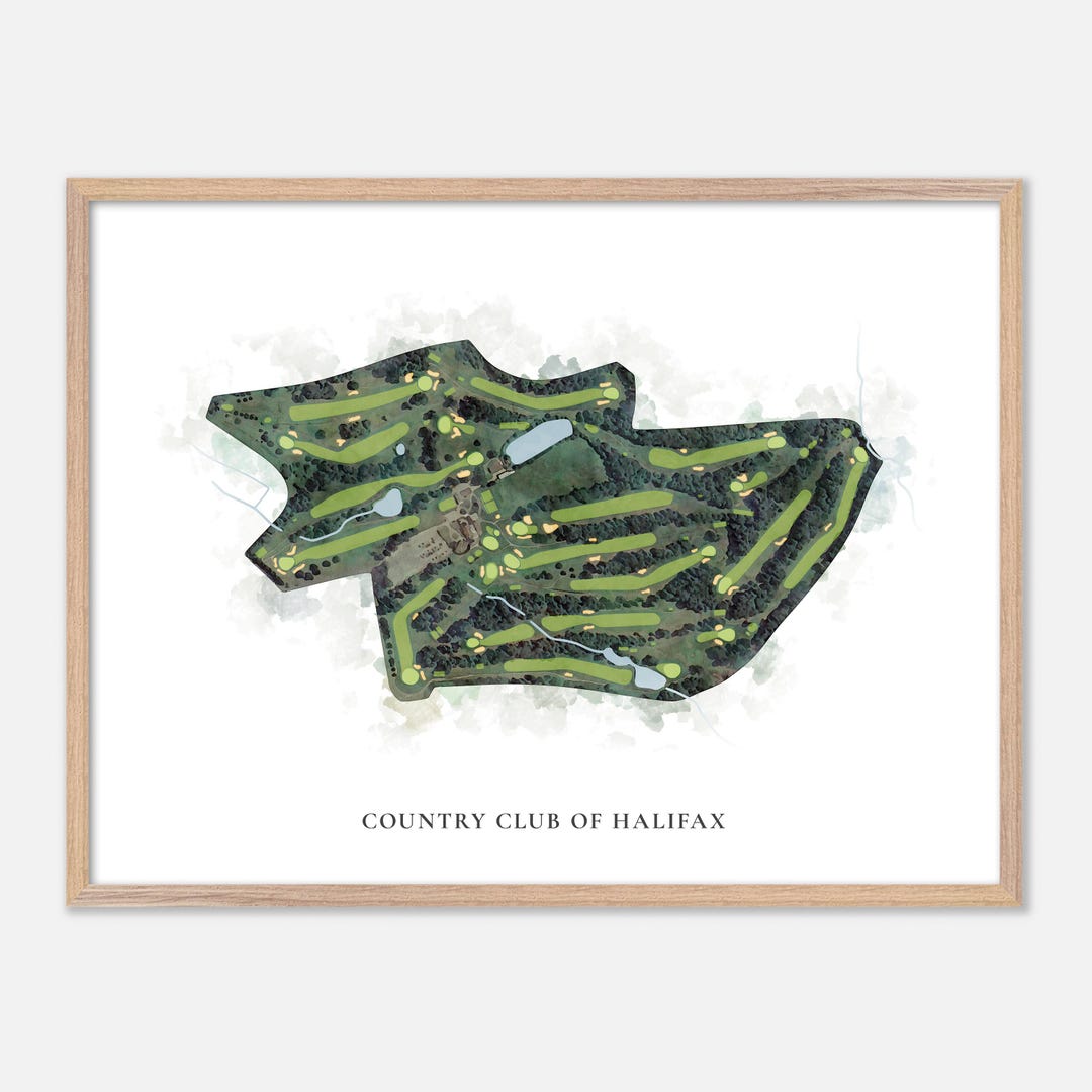 Country Club of Halifax in Halifax, Massachusetts - Classic Watercolor ...