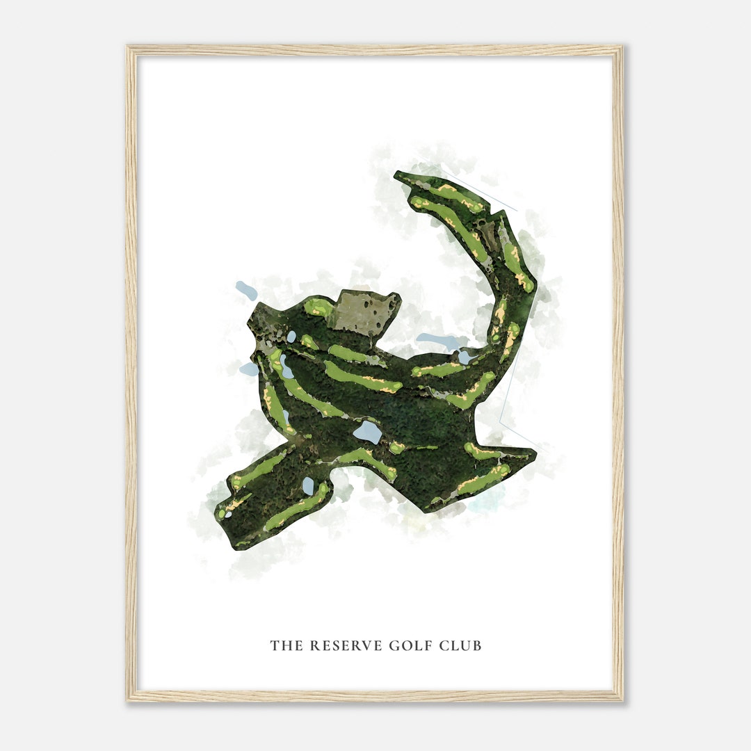 The Reserve Golf Club, South Carolina - Classic Watercolor Map | Golfer ...