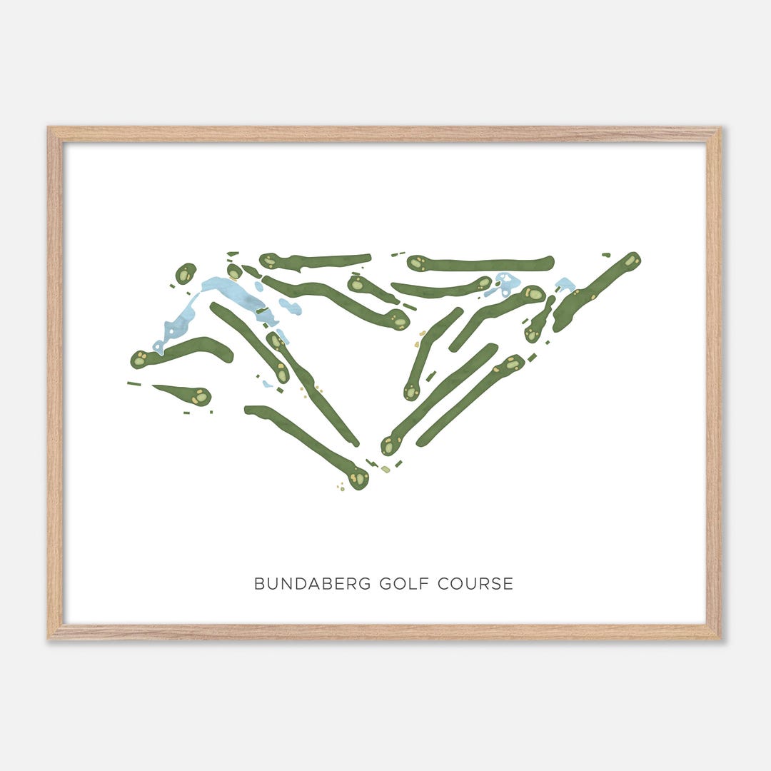 Bundaberg Golf Course in North Bundaberg, Australia - Modern Watercolor ...