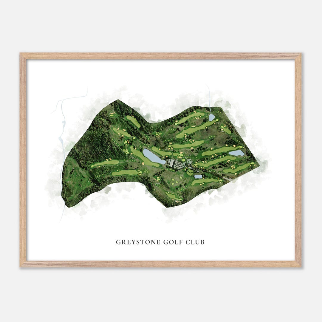 Greystone Golf Club in Milton, Canada - Classic Watercolor Map | Golfer ...
