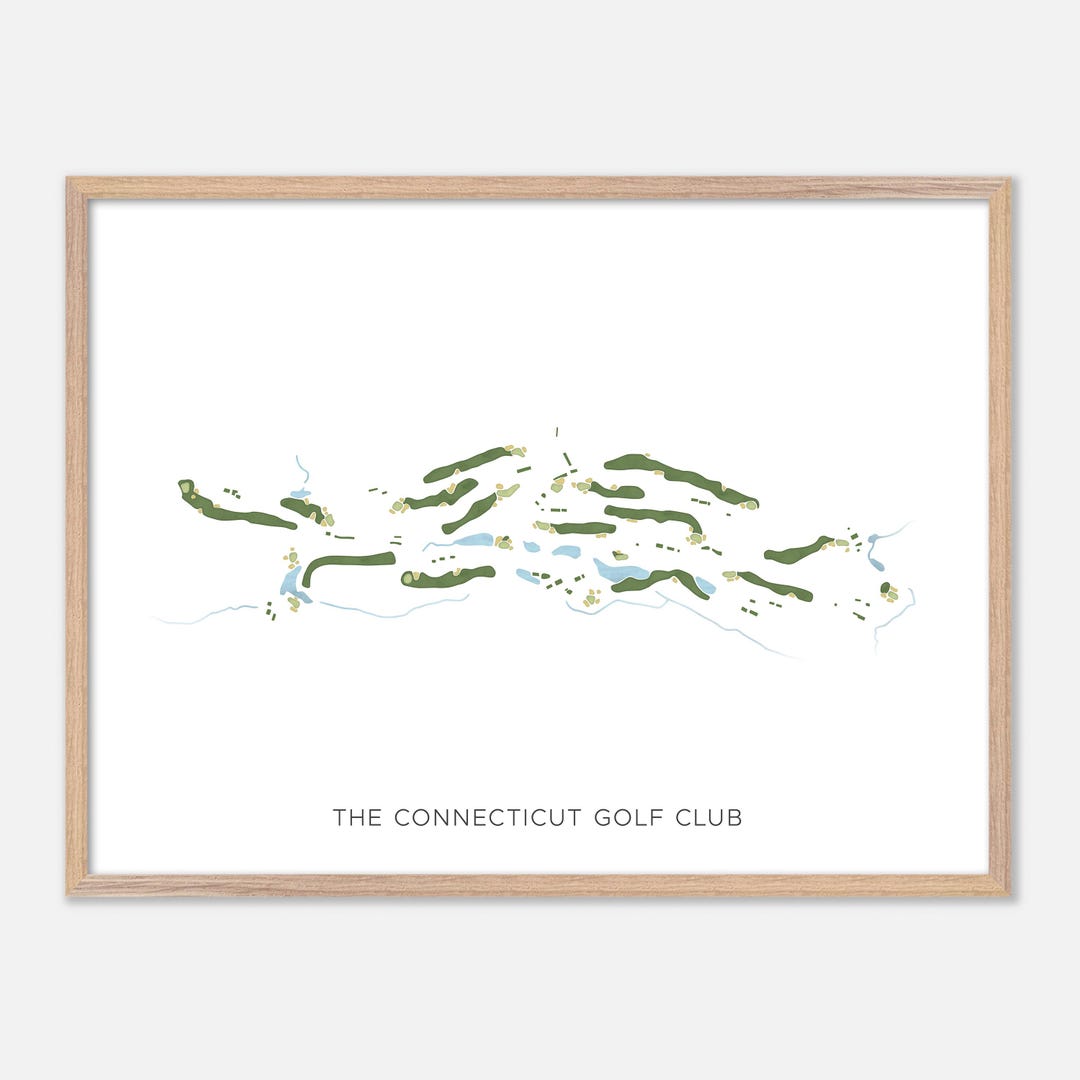 The Connecticut Golf Club in Easton, Connecticut - Modern Watercolor ...